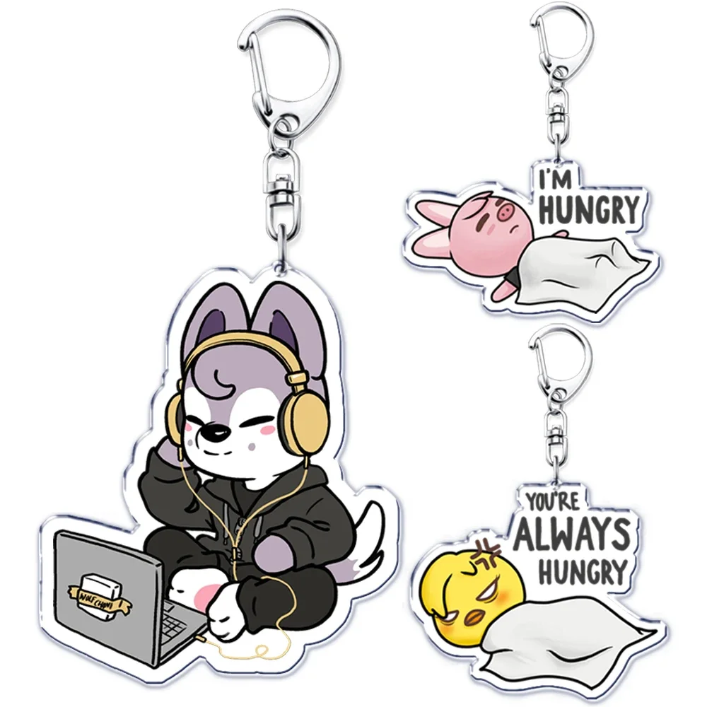 Kpop-Fashion-Band-Cute-Cartoon-Duck-Rabbit-Bear-Keychains-Ring-for ...