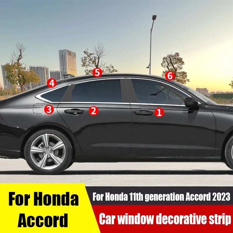 For Honda 11th generation Accord Window trim strip body bright strip ...