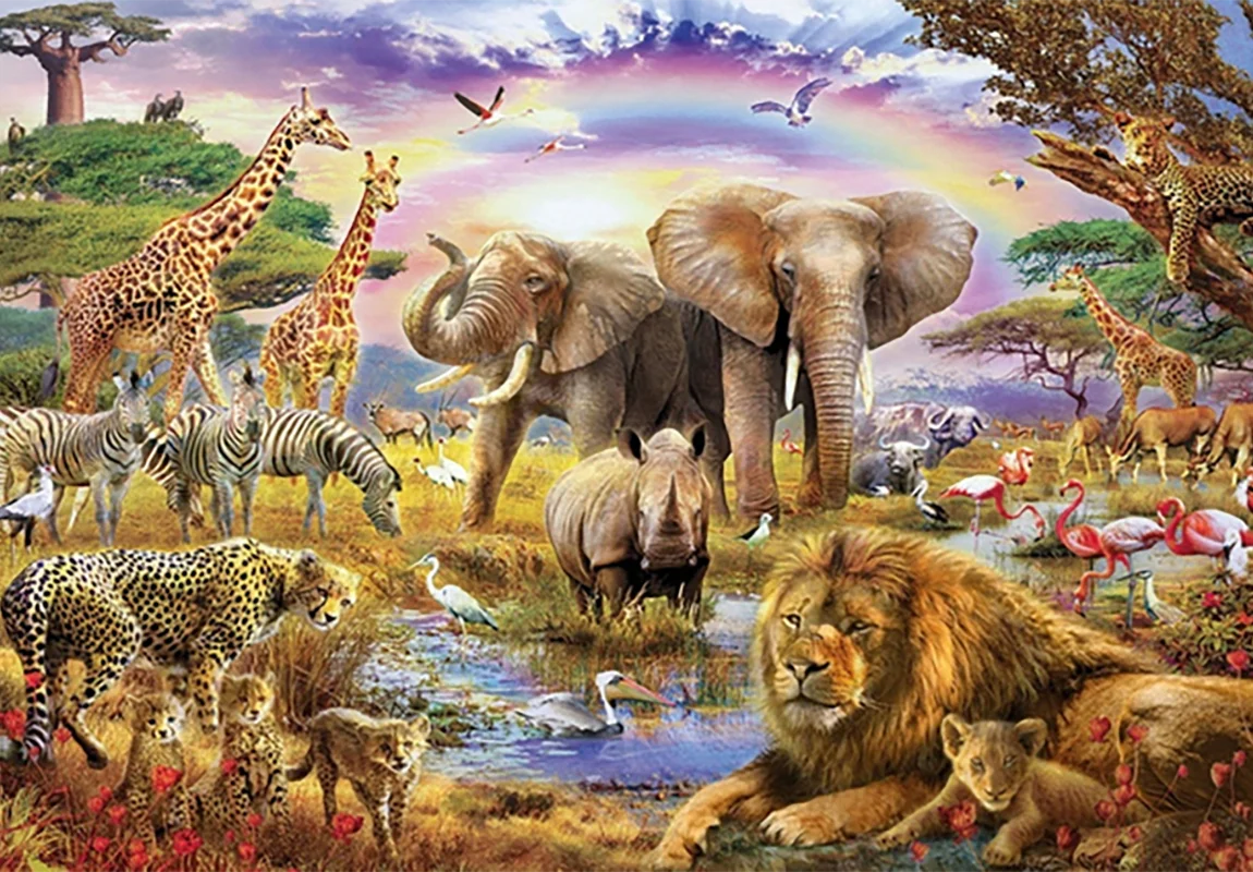 African Animal Background