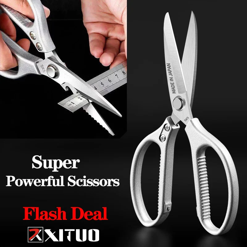 Xituo Stainless Steel Scissors Household Kitchen Multi-function Food ...