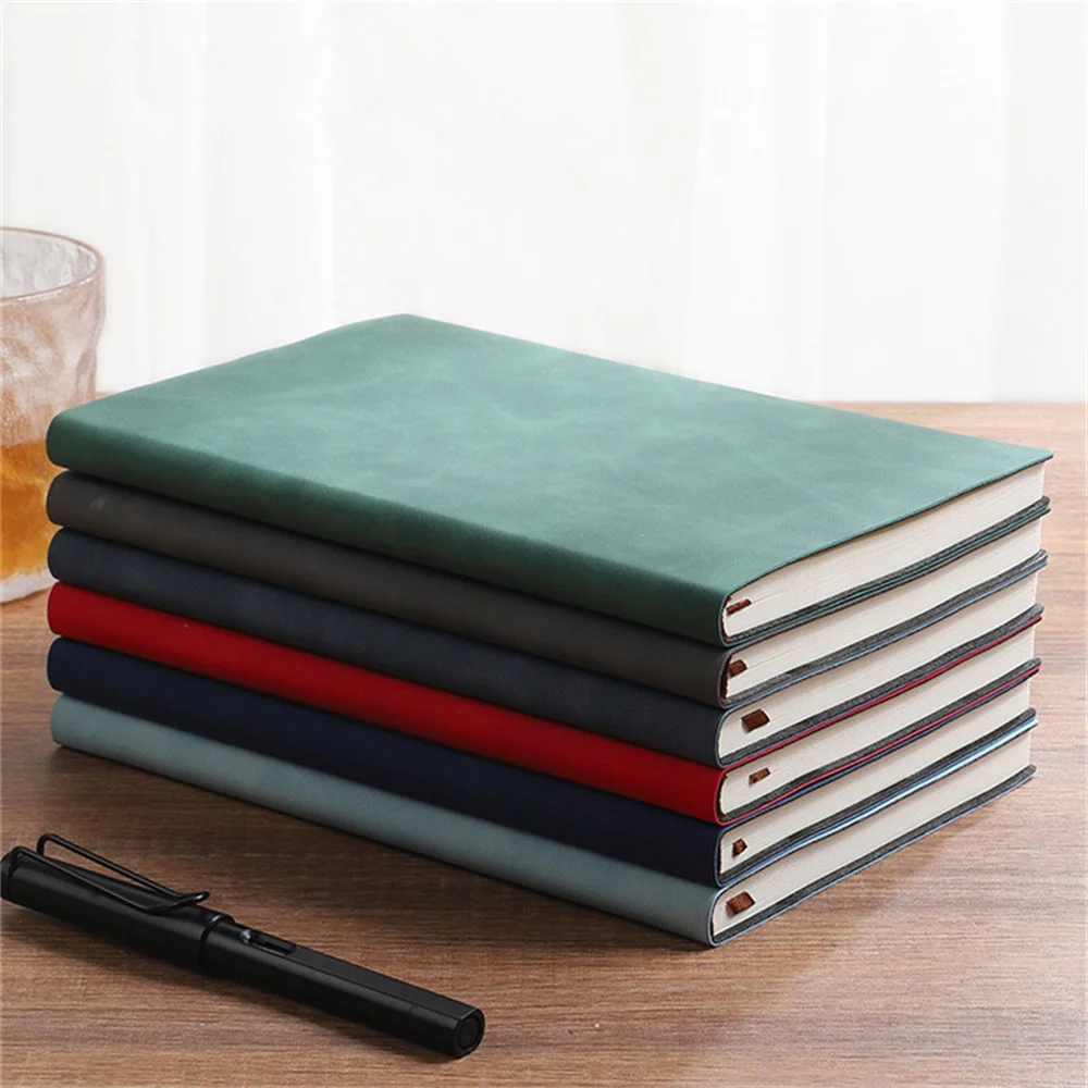 A5-Business-Notebook-Soft-Leather-Exercise-Book-Diary-Meeting-Minutes ...