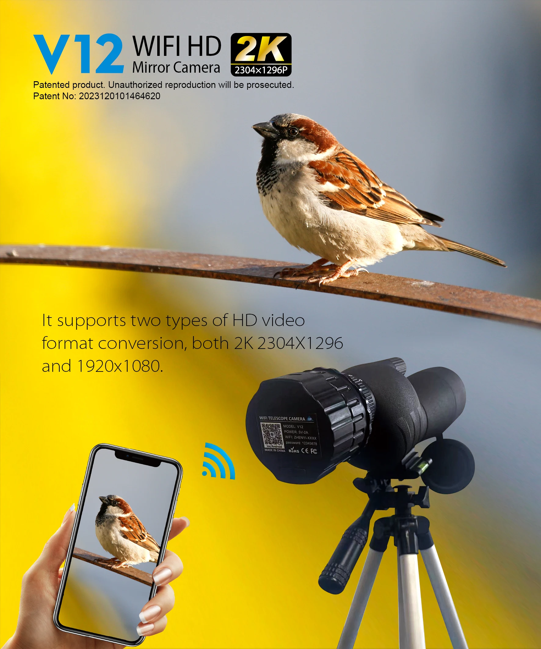 2K-2-Million-HD-WiFi-Microscope-Telescope-Electronic-Eyepiece-Camera ...