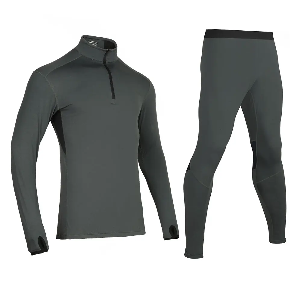 Emersongear-Zippered-Breathable-Warm-Suit-Underwear-Thermal-Winter ...