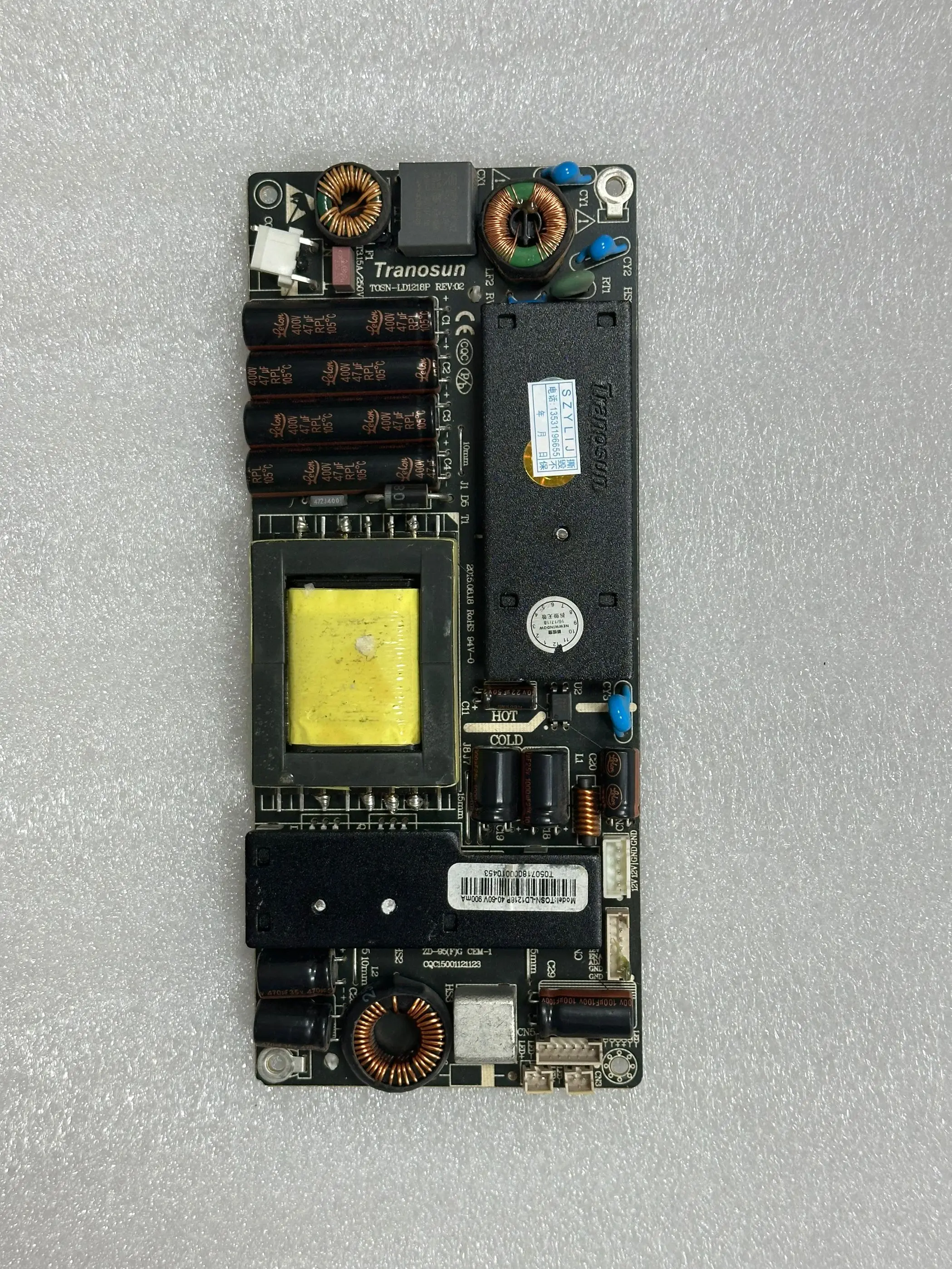Original TOSN-LD1218P power board ZD-95(F)G CQC15001121123 T0SN-LD1218P ...