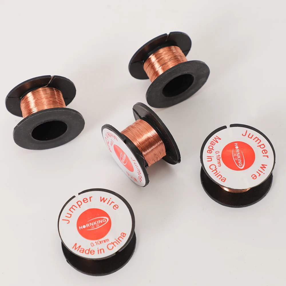 10pcs 0.1mm PCB Copper Soldering Wire Link Jumper Wire Maintenance Jump ...
