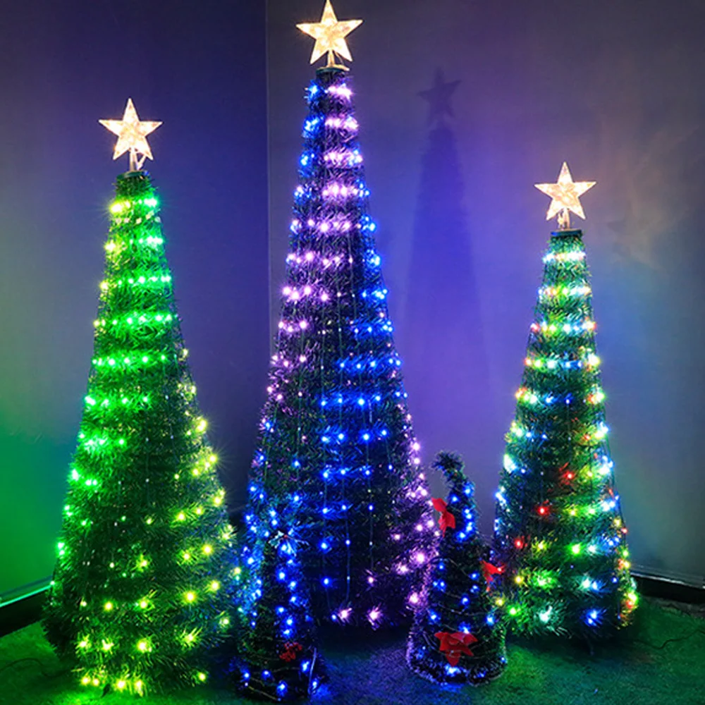1.5m 1.8m DIY light led Christmas Tree Addressable Merry Christmas ...