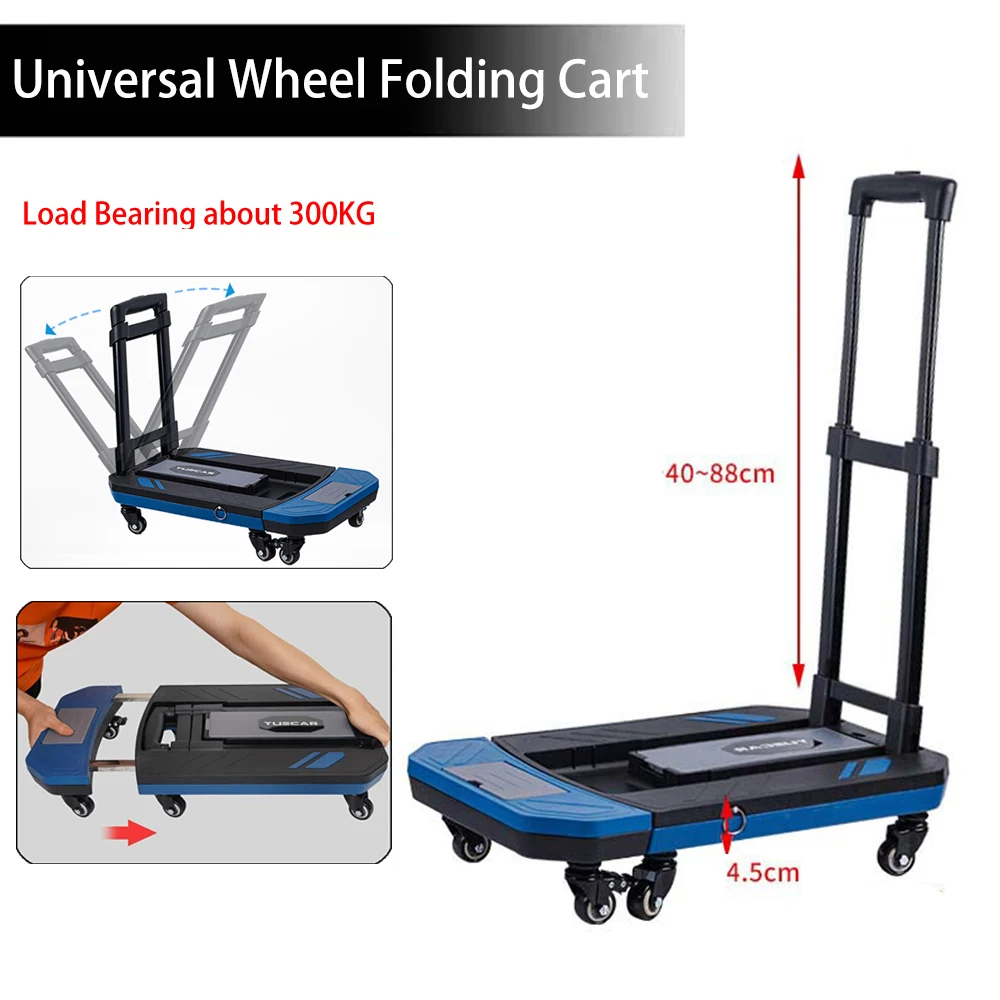 Universal-Wheel-Folding-Cart-Heavy-Duty-Hand-Truck-Foldable-Trolley ...