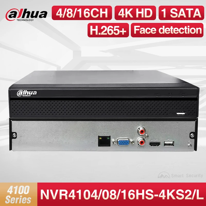 Dahua Multilingual 4K Smart Ai 4/8/16Channels Video Recorder Face Detection CCTV Security ...