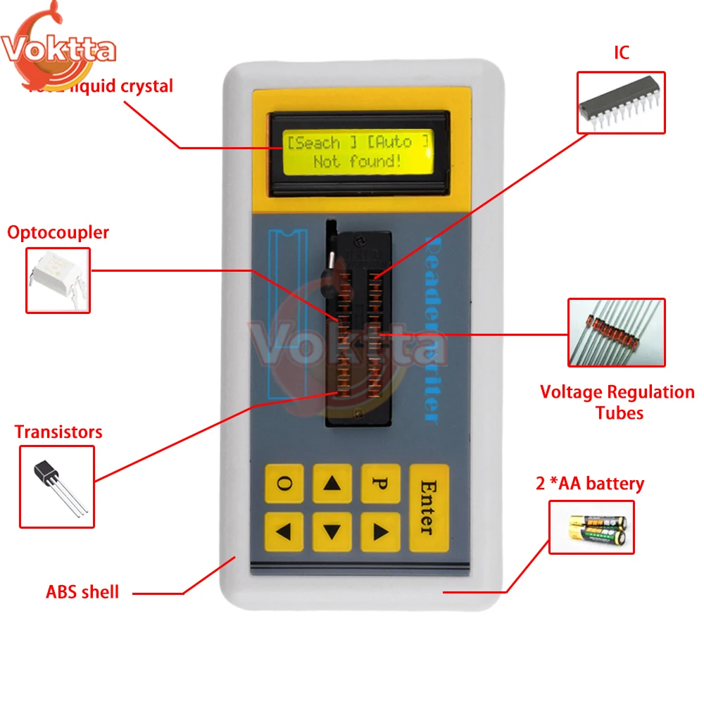 Integrated-Circuit-IC-Chip-Tester-Digital-Transistor-Tester-Diode ...