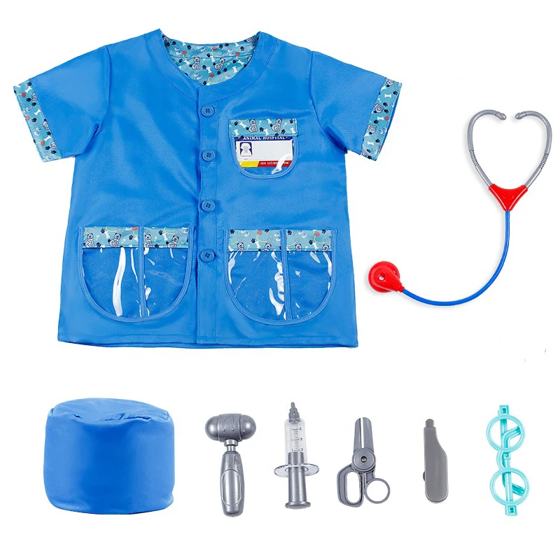 Halloween Costume Doctor Veterinarian Role Play Costume Set Kids Pet ...