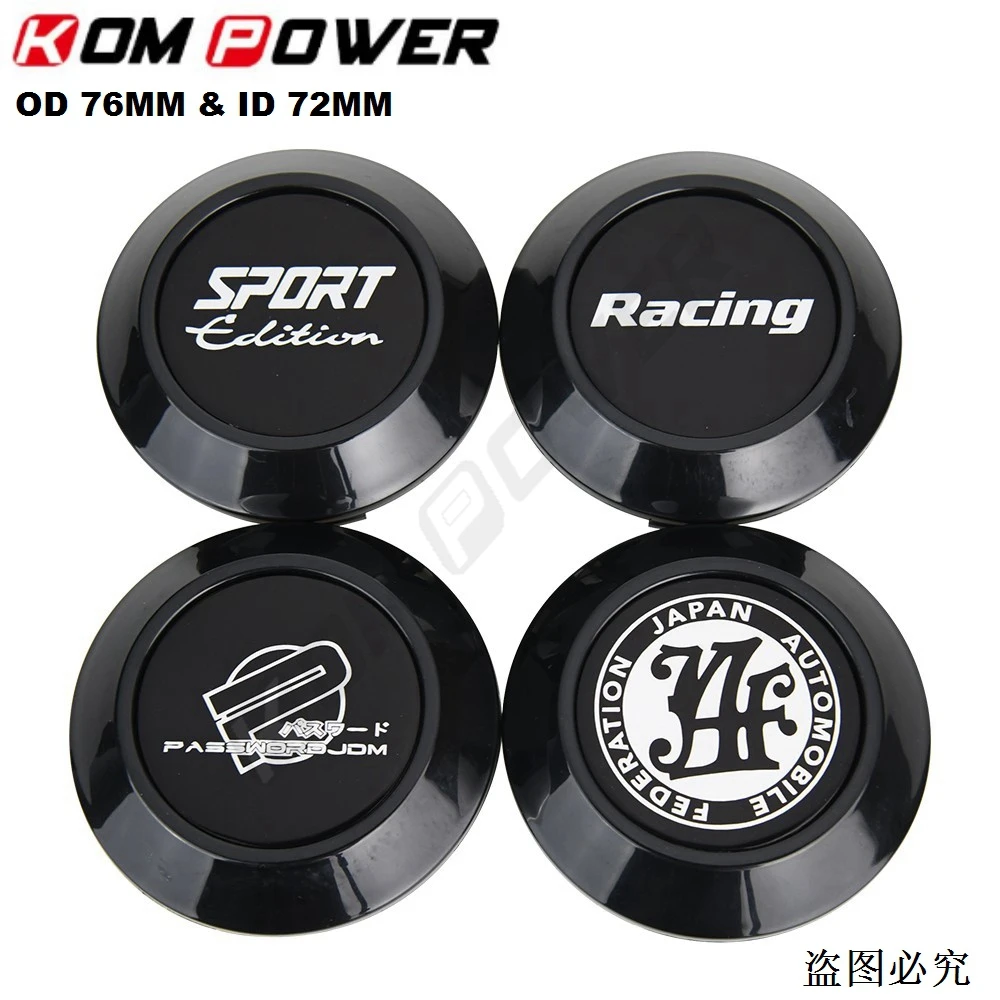 4PCS-OD-76MM-ID-72MM-Sport-Rim-Cap-JAF-VIP-RACING-Emblem-Wheel-Center ...
