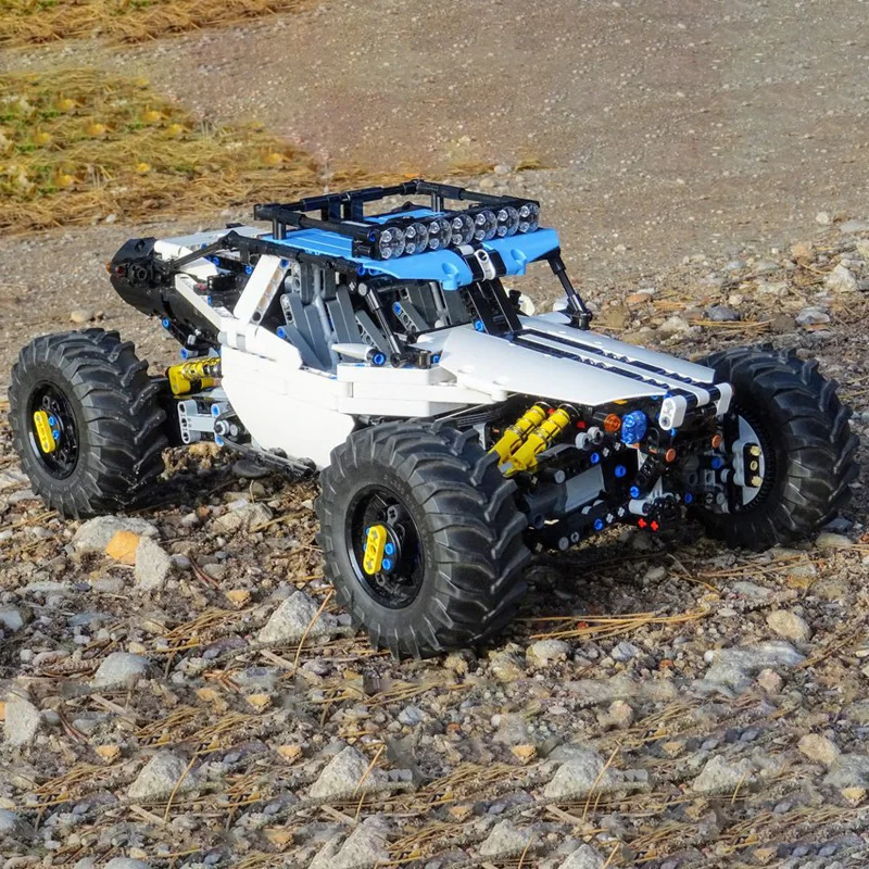 MOC-19664-4WD-Motor-RC-Buggy-Orange-With-PF-Building-Blocks-Remote ...