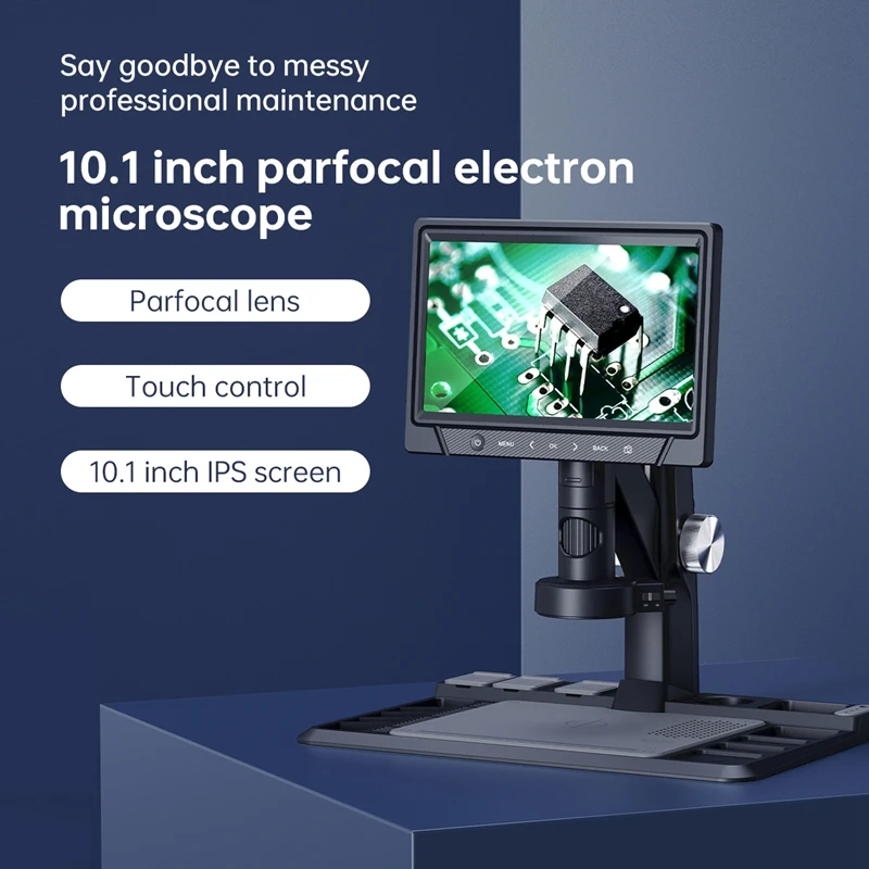 Microsc-pio-Digital-com-Lente-Parfocal-Lupa-LED-Manuten-o-Workbench ...
