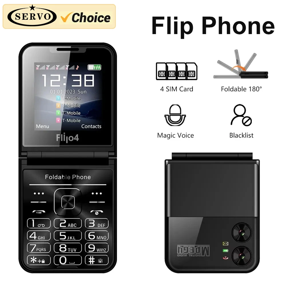 Servo-4-SIM-Karten-Flip-Handy-Magic-Voice-Blacklist-Voice-Auto-Call ...