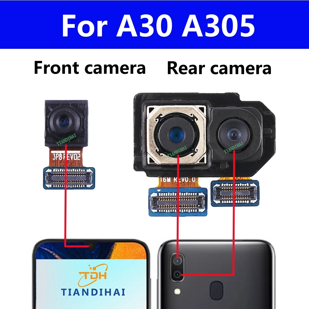 Câmera traseira original para samsung galaxy a30, a305, a305f