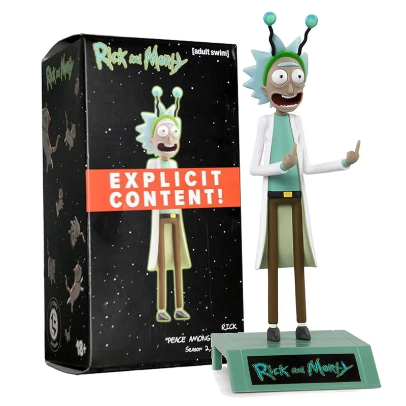 16cm-Anime-Rick-Sanchez-Action-Figure-Middle-Finger-Peace-Collection ...
