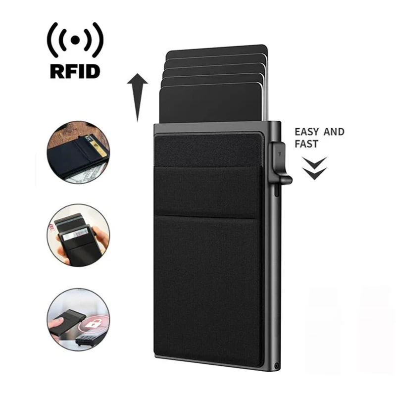 CASEKEY-Men-Wallet-Ultra-Thin-Aluminum-Metal-Pop-Up-Card-Holder-RFID ...