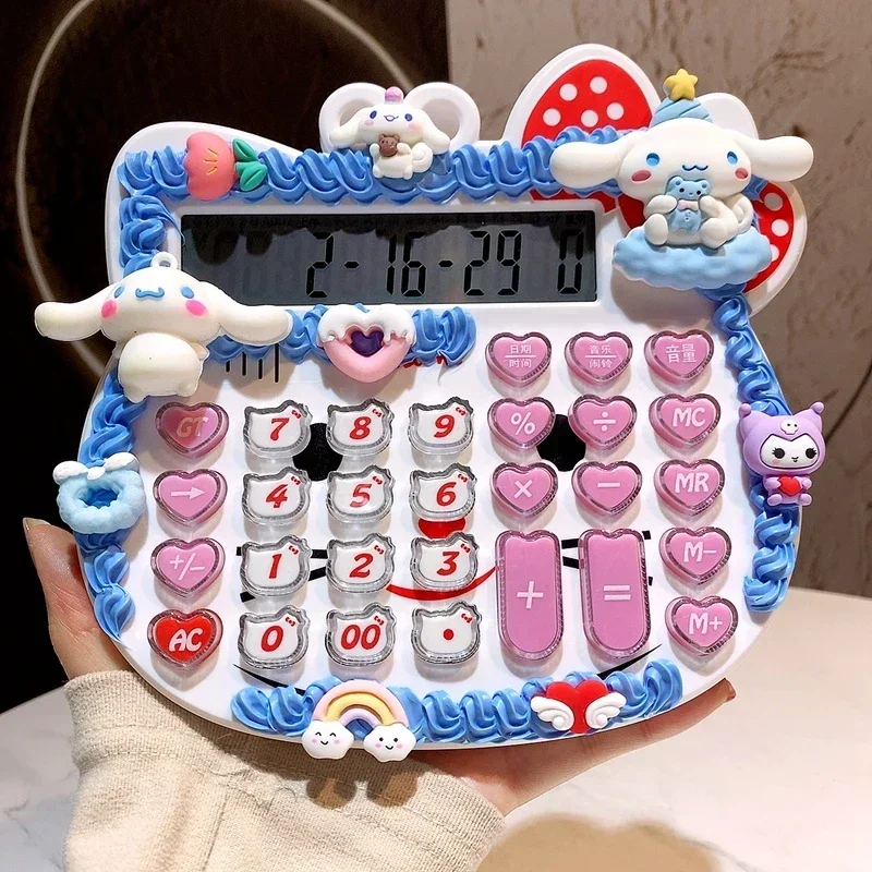 MINISO-Hello-Kitty-Student-Voice-Calculator-My-Melody-Cute-Girl-Heart ...