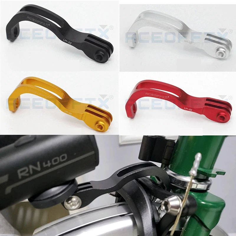 Aceoffix Folding Bike Light Socket for Brompton Front Light Bracket Aluminum Alloy Durable ...