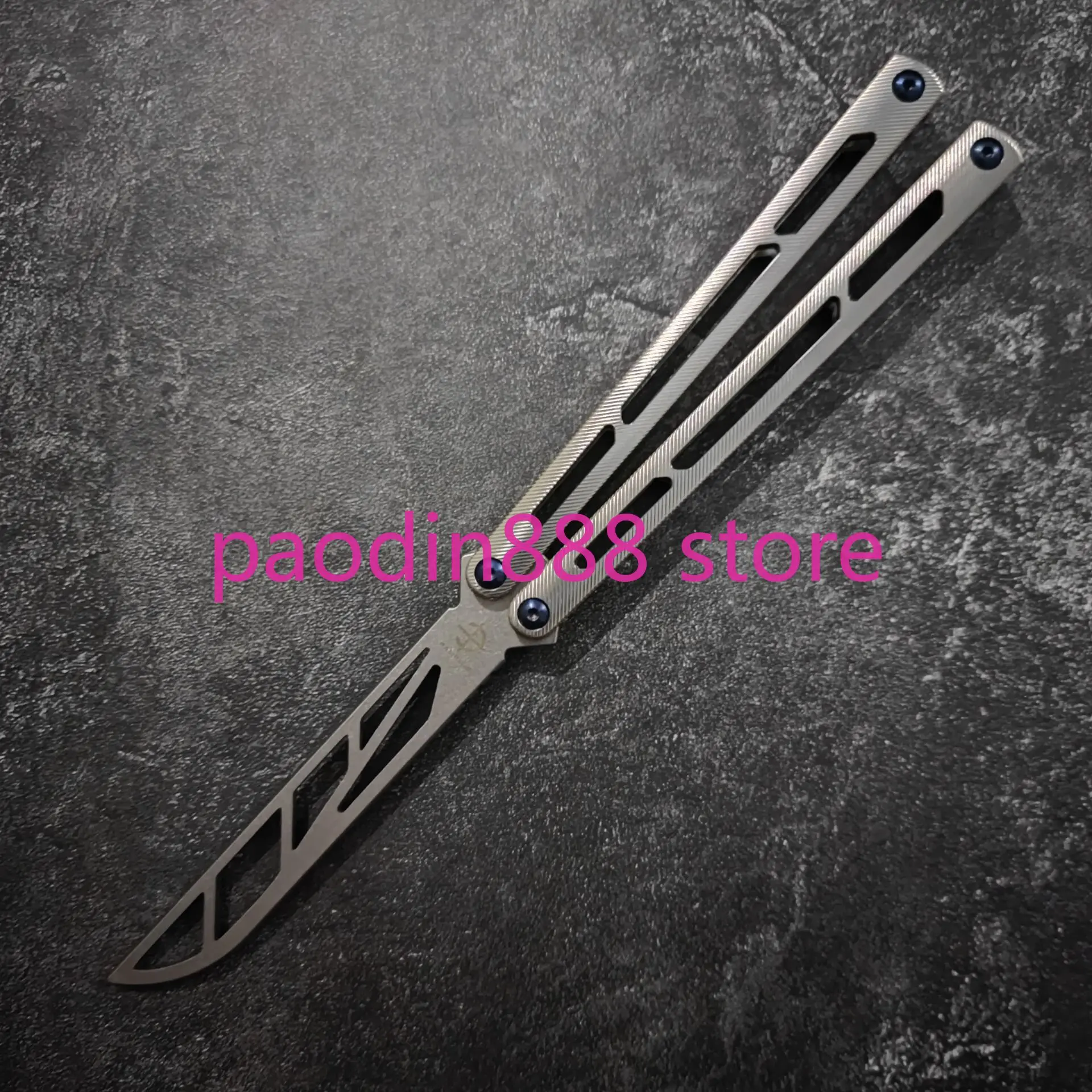 Newest-Baliplus-Tsunami-V2-Butterfly-Trainer-Knife-Channel-Titanium ...