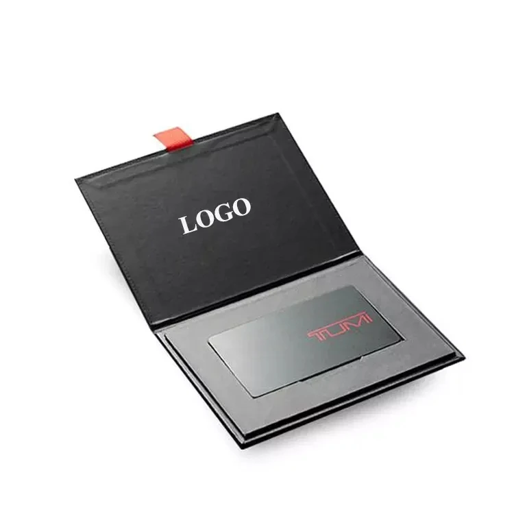Custom luxury custom gift card boxes business VIP card packaging card ...