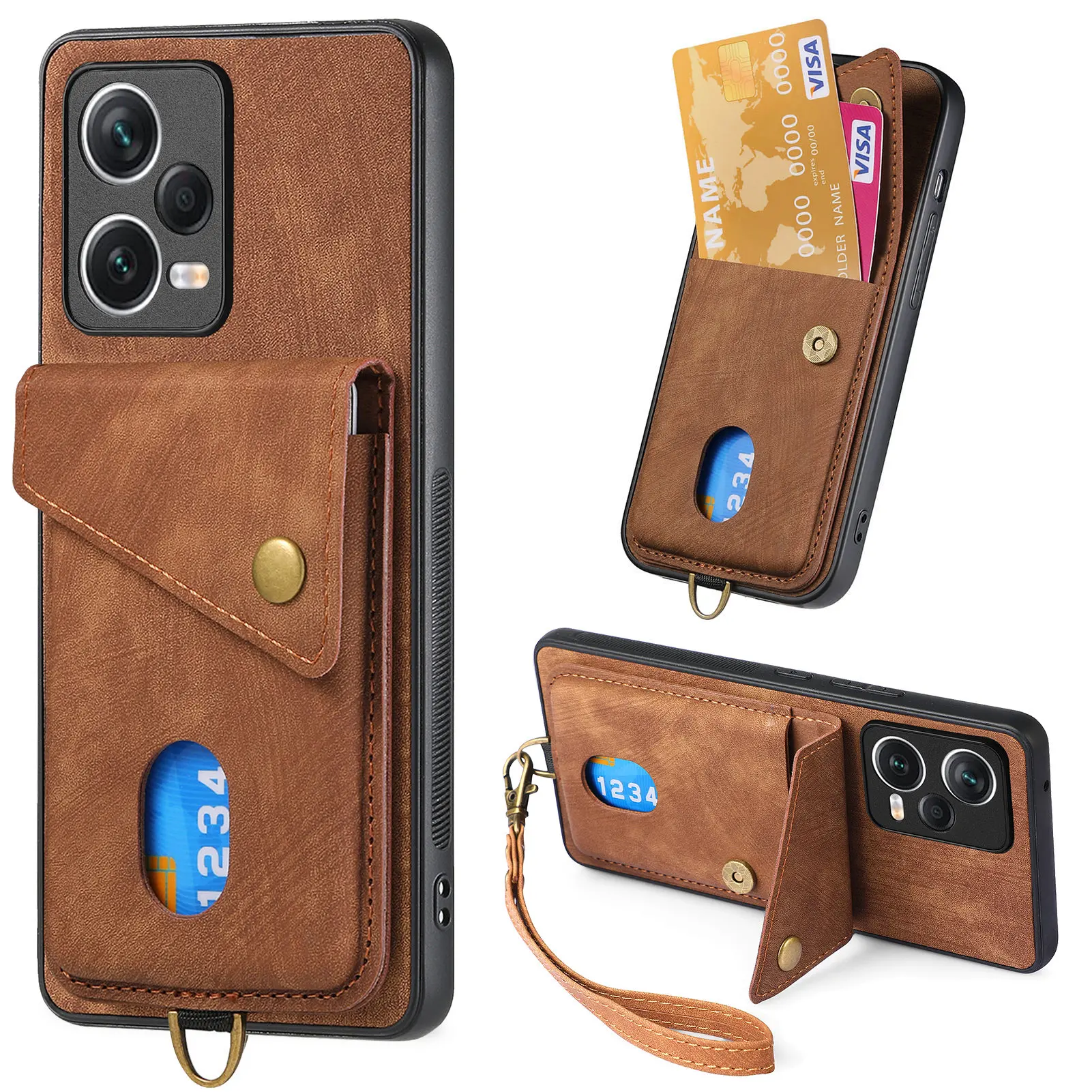 Cards-Solt-Wallet-Leather-Case-for-Xiaomi-Redmi-Note-12-Pro-Plus-11S-11 ...