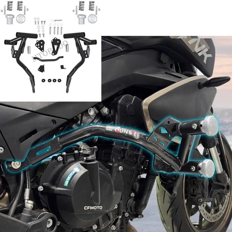 For-CFMOTO-NK-800-800-NK-accessories-Engine-Guard-Crash-Bar-Bumper ...