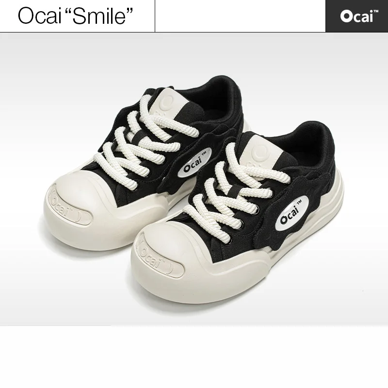 Black-canvas-shoes-thick-soles-raising-niche-shoes-summer-low-top ...