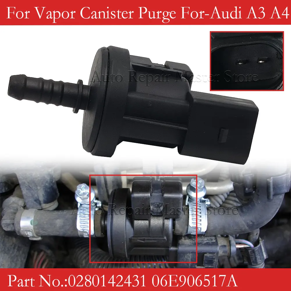Solenoid Valve Fuel for Vapor Canister Purge For Audi A3 A4 A6 Q7 A8 ...