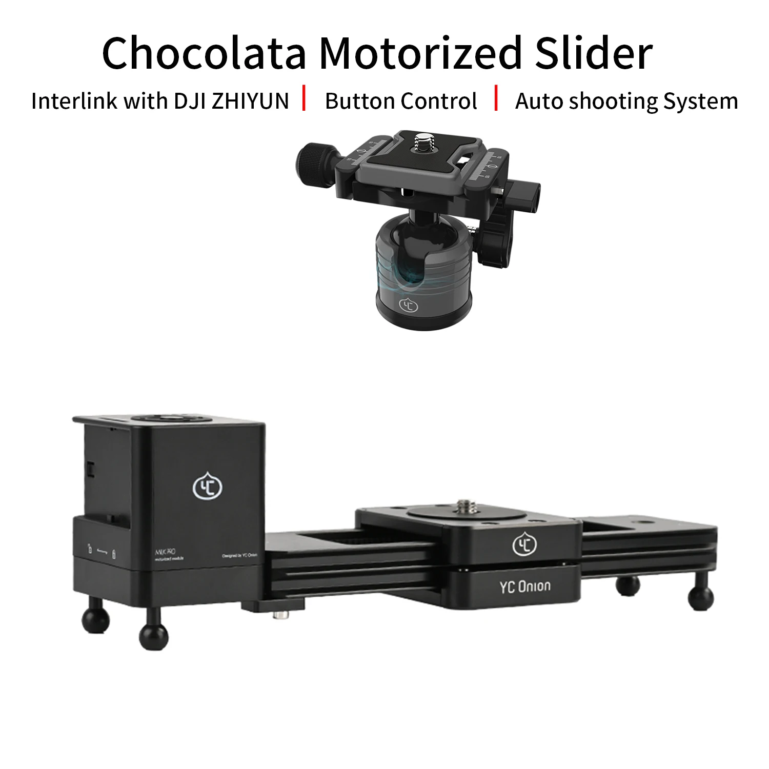 YC Onion Chocolate Milk Motorized Slider for Camera Phone DSLR APP ...