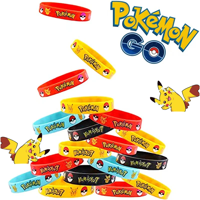 Bracelet Pokemon Pikachu pour enfants, 12 pièces, dessin animé ...