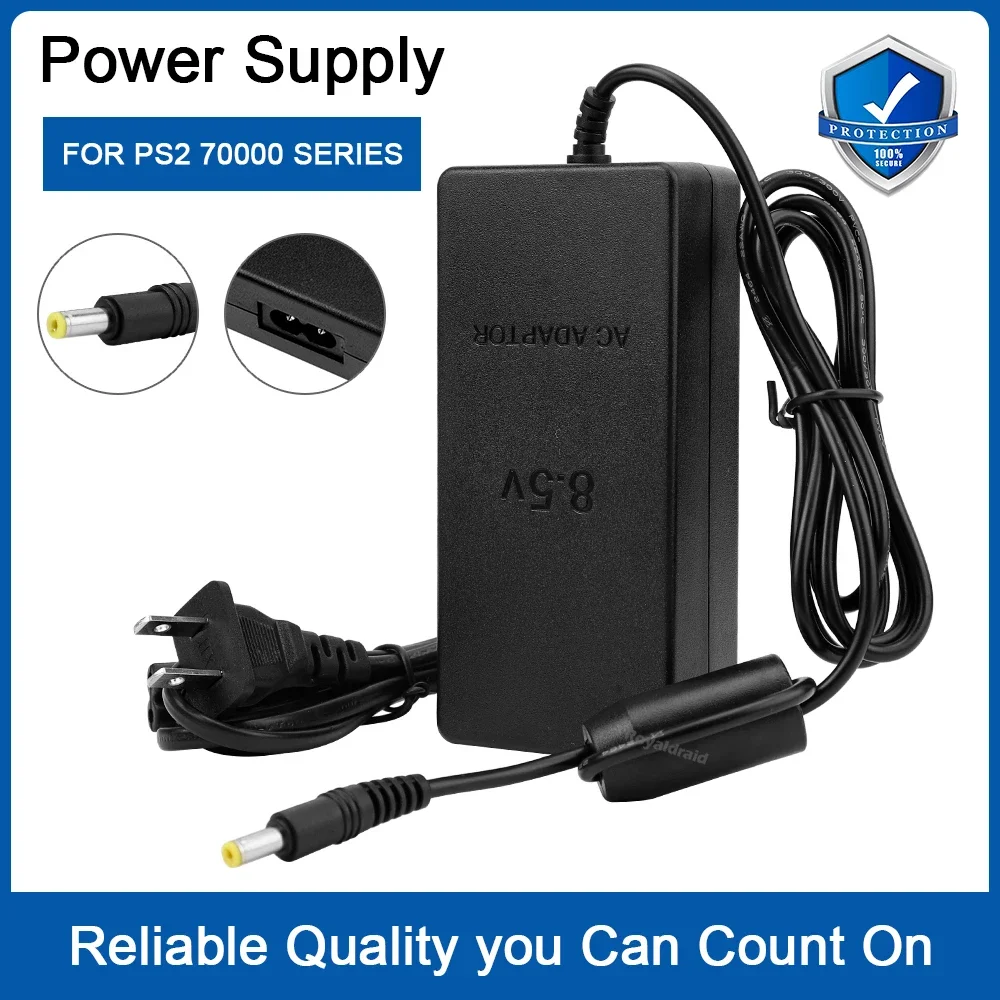 NEW Power Supply For PS2 Replacement AC Adapter Charger Cable Cord 100 ...