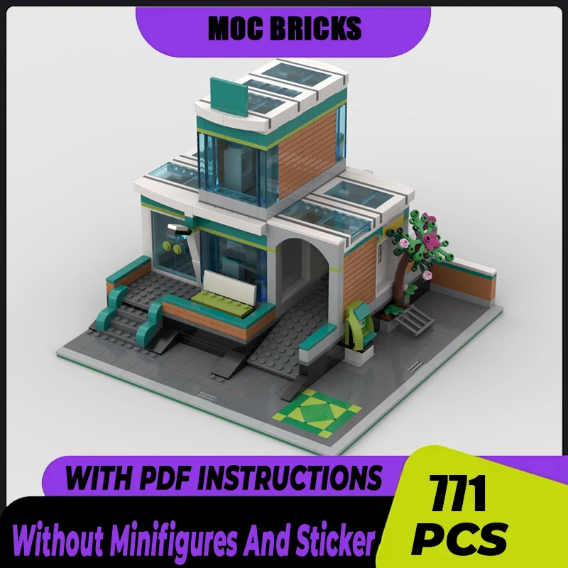 Moc-Building-Block-Train-Station-Modular-Model-Technology-Bricks-DIY ...