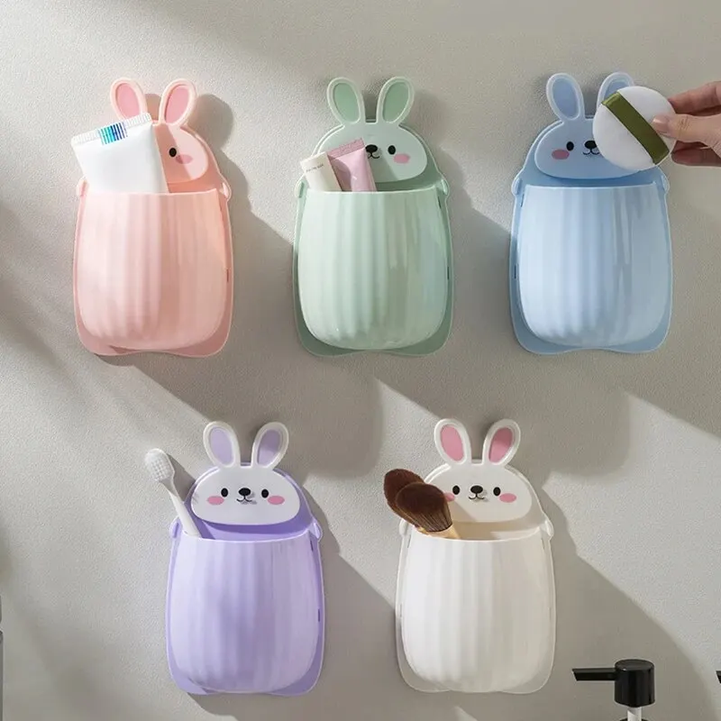 1pc-Cute-Rabbit-Storage-Rack-No-Punching-Marking-Required-Makeup-Brush ...