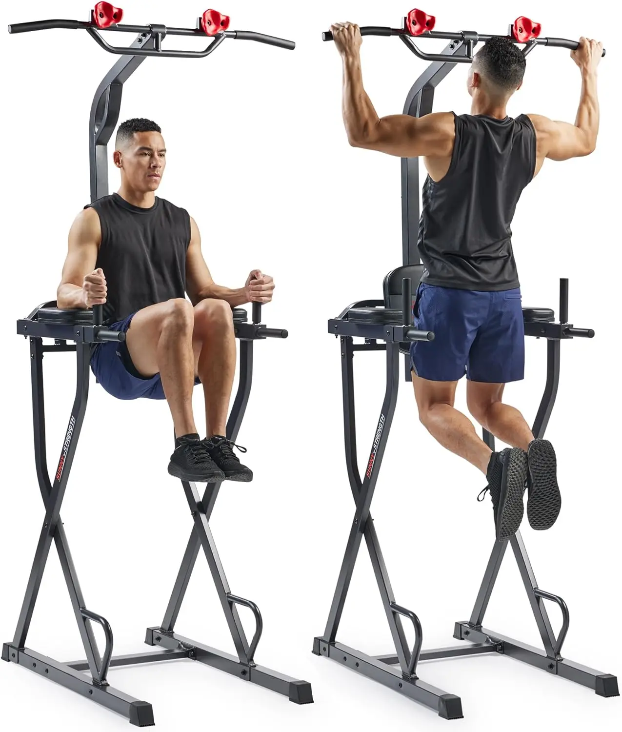 Power Tower, Dip Bar, Push-Up & Pull Up Assisting Parallette Station w ...