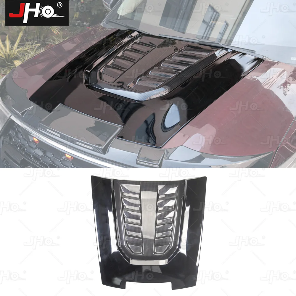 JHO-Carbon-Grain-Front-hood-Scoop-Wrap-Model-Hoods-with-Insert-Fits-For ...
