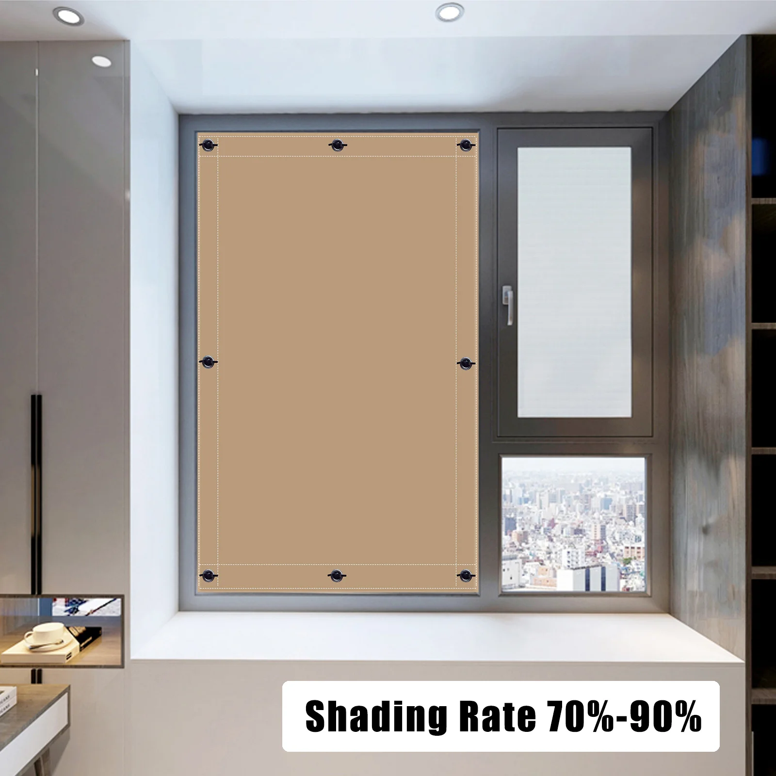 High Shading Sucker Curtain Roof Sunroof Window Sunshade Cloth Simple ...