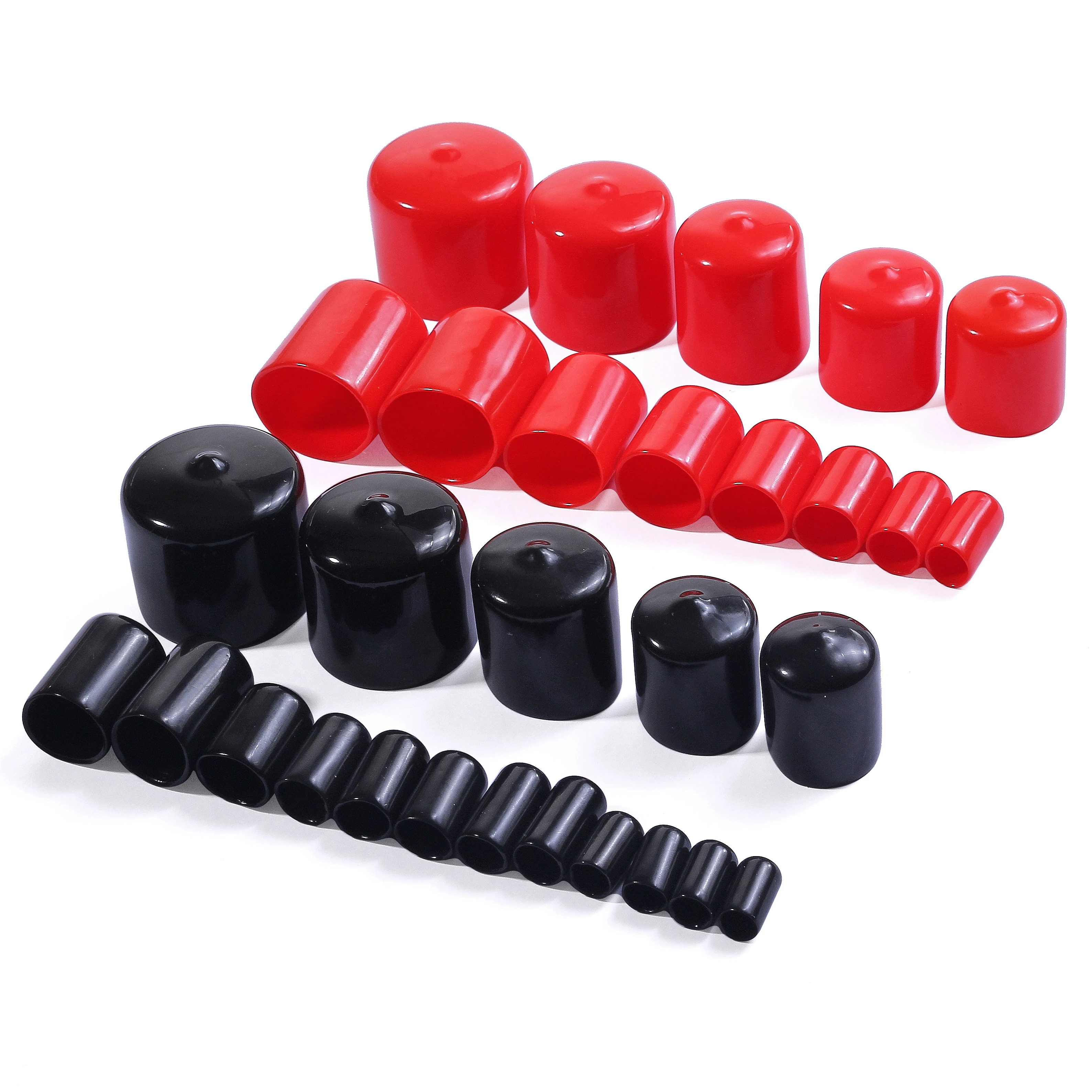 Rubber End Cap Stopper Protective Sleeve Silicone Ring Cover Cable ...