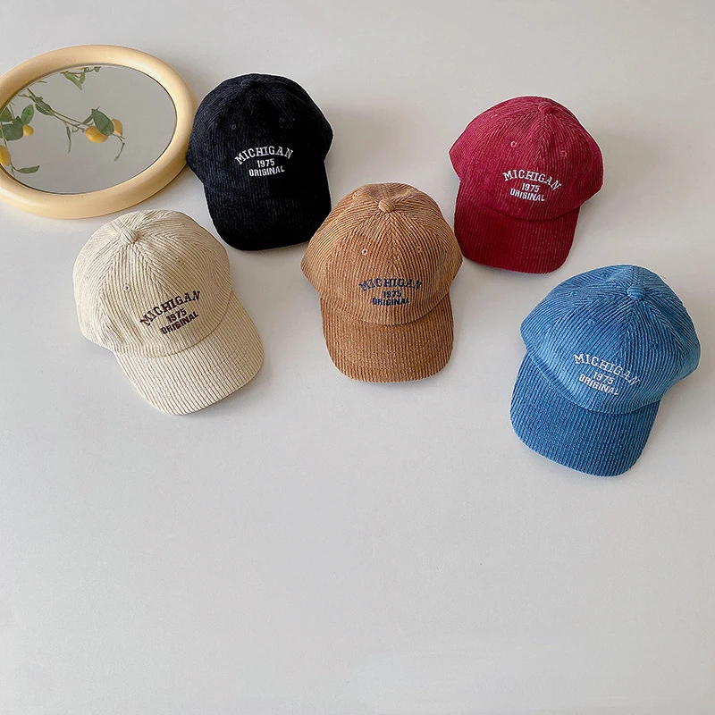 3619A-Baby-Hat-2022-Autumn-and-Winter-Boys-Corduroy-Cap-Korean-Joker ...