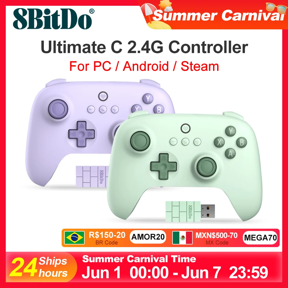 8BitDo-Ultimate-C-Wireless-2-4G-PC-Gaming-Controller-for-Windows-10-11 ...