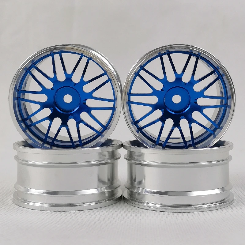 3/6/9/12mm Offset 4pcs CNC Machined Aluminum Wheels Rims 1/10 Scale RC ...