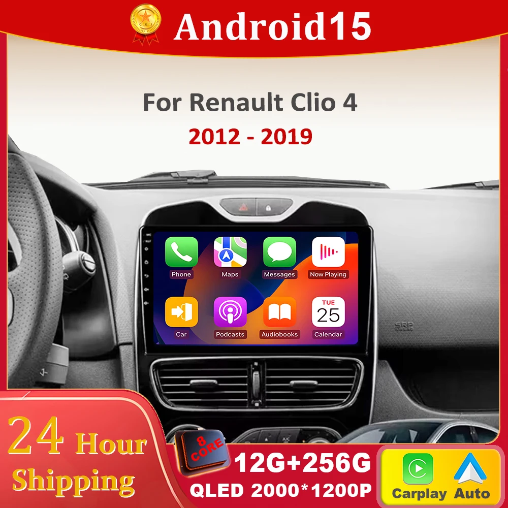 Android 15 For RENAULT Clio 4 BH98 KH98 2012 - 2019 Car Radio ...