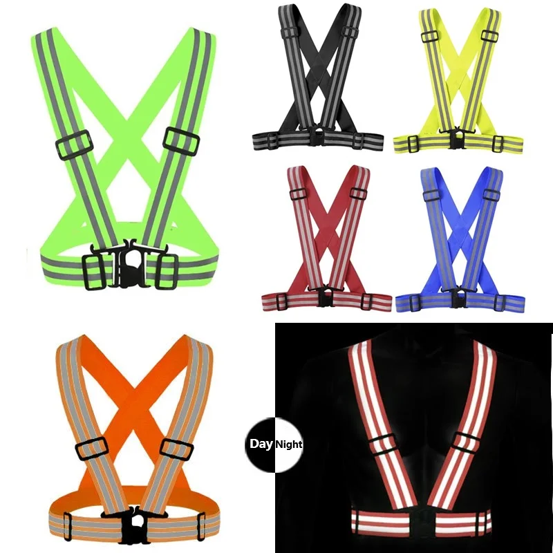 Adjustable 5*1 Reflective Security Straps Safe High Visibility ...