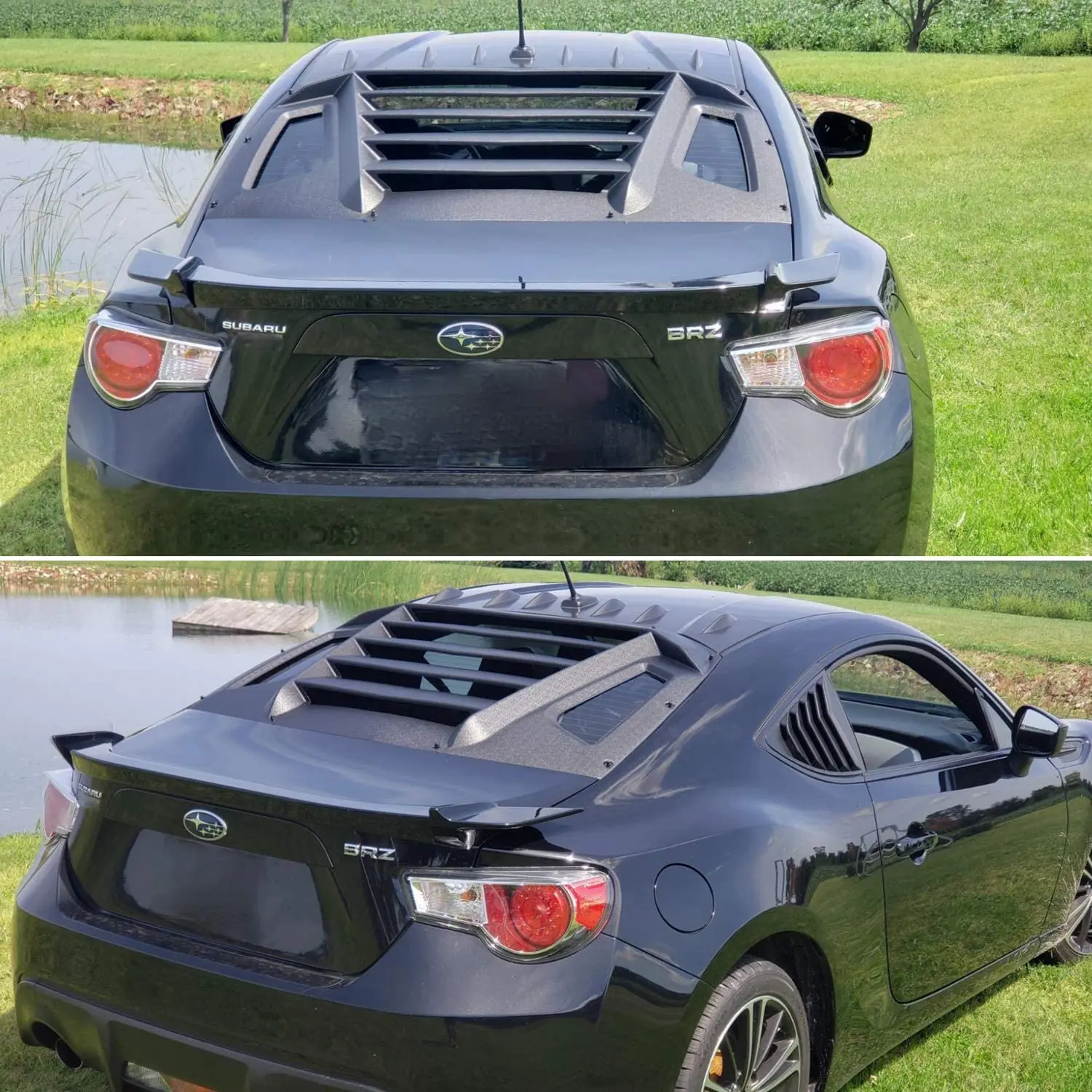 Rear Louver GT-Style Window Louvers For Subaru BRZ/Scion FR-S/ - Matte ...