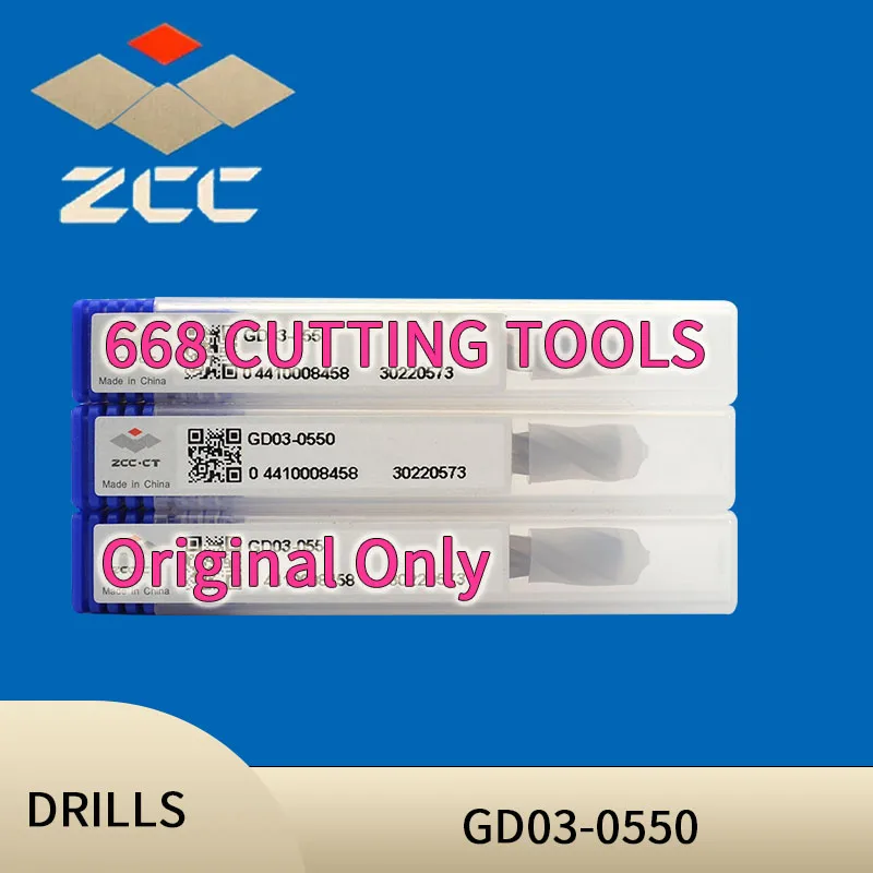 ZCCCT general usage CNC solid carbide drill bit GD03-0580 GD03-0500 ...