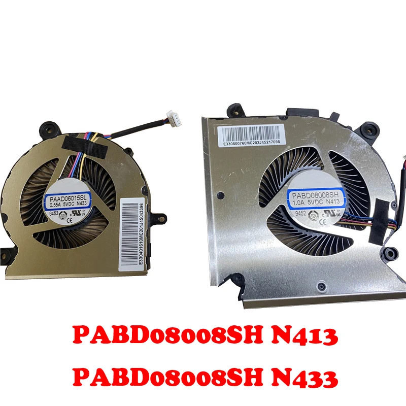 GF63 GF65 CPU GPU FAN For MSI GF63 MS-16R1 MS-16R2 GF65 MS-16W1 ...