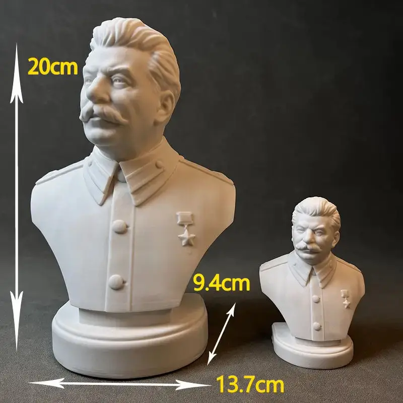 Stalin Plaster Figure Sculpture Soviet Model Great Man Bust Office ...