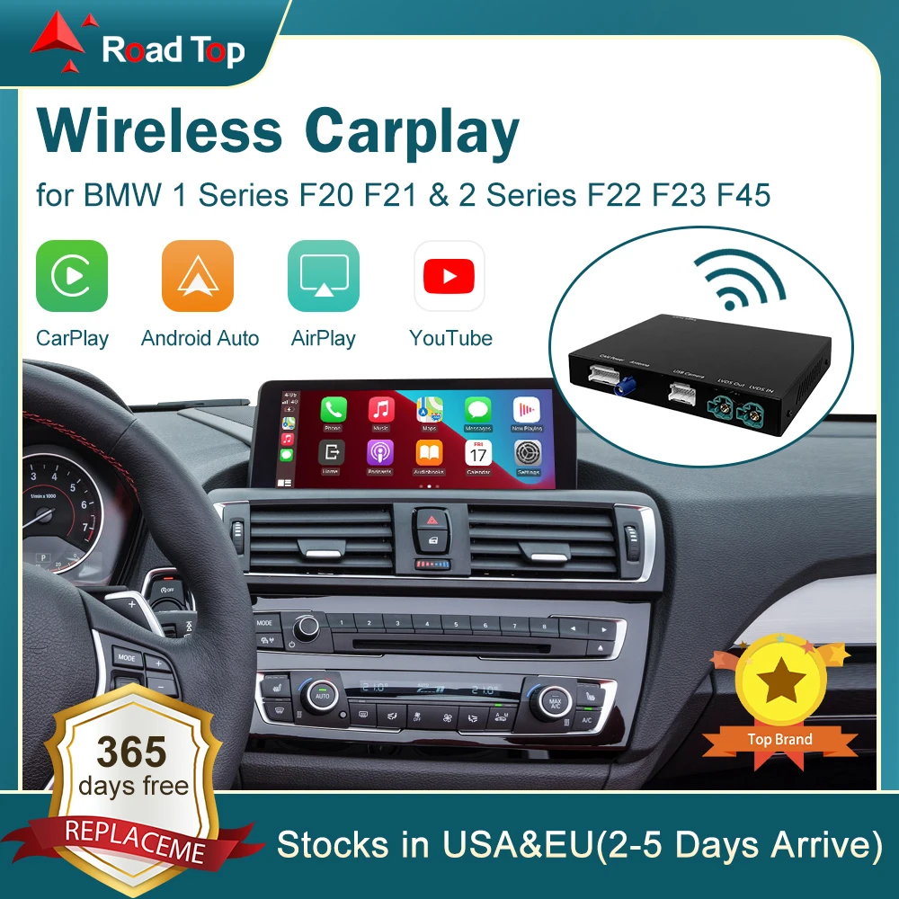 Wireless CarPlay For BMW Series 1 2 F20 F21 F22 F23 F45 2012 2020 NBT ...