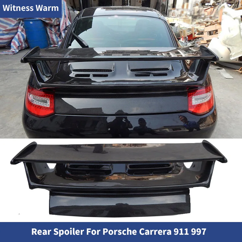 997 Carbon Fiber Rear Spoiler Wing Car Body Kit for Porsche 911 Carrera ...
