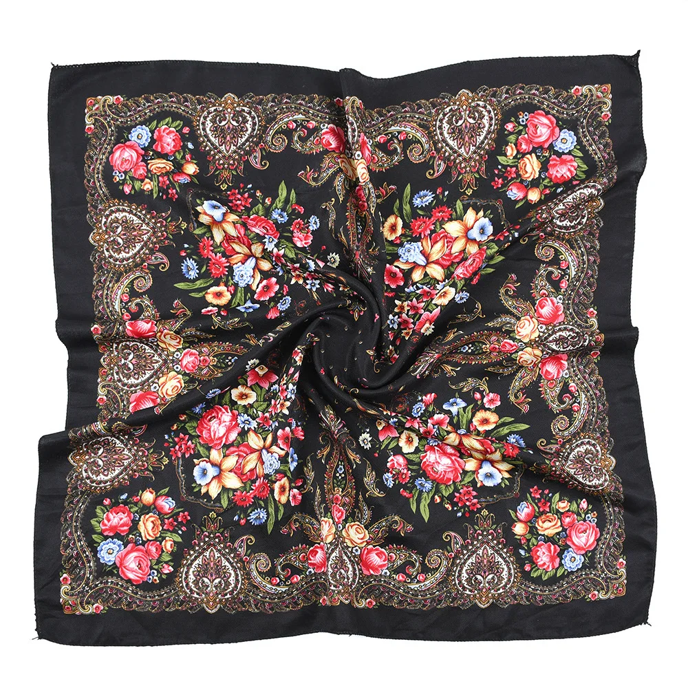 70-70cm-Russian-Square-Scarf-Women-Traditional-Ukrainian-Floral-Print ...